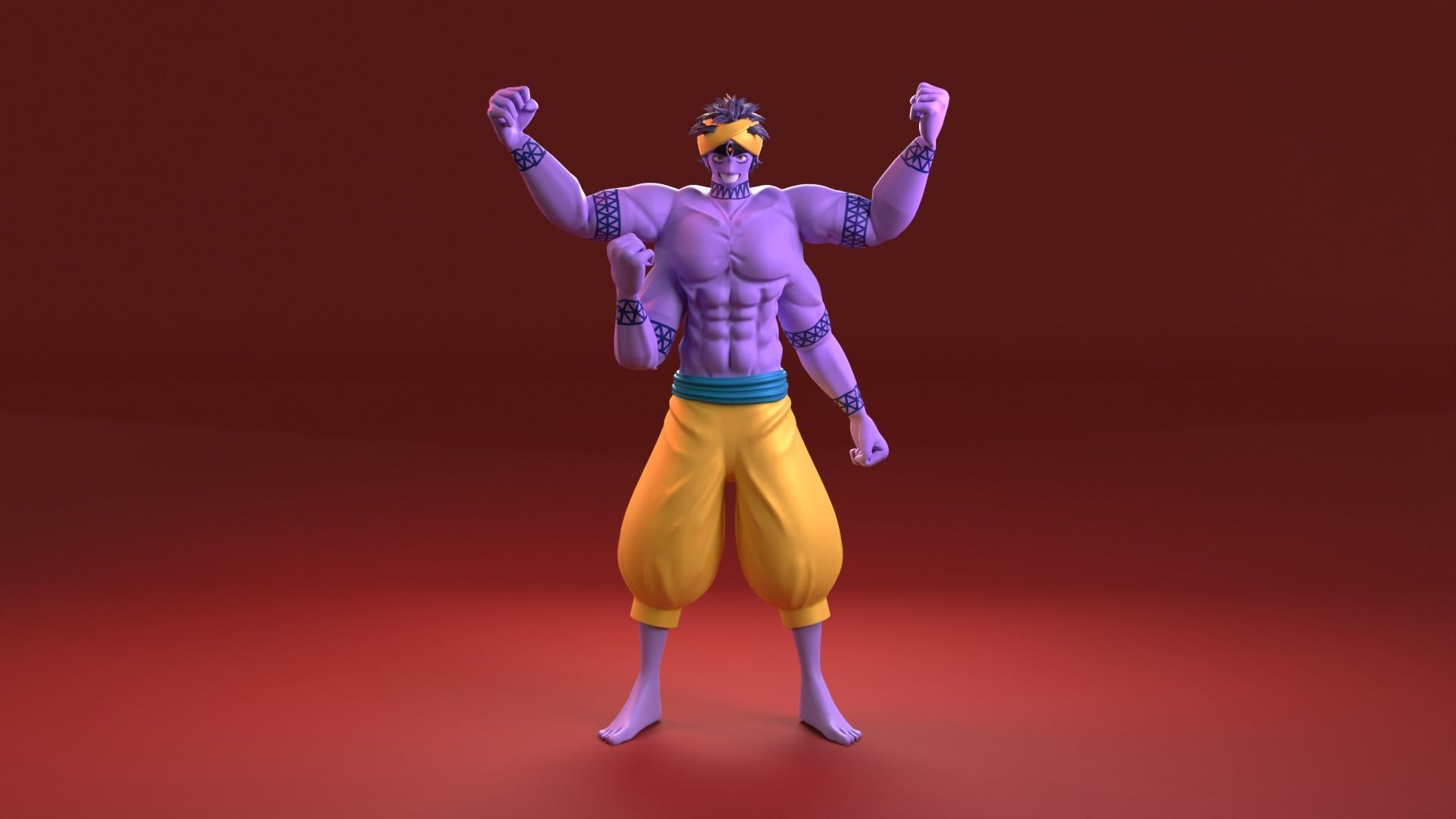 Shiva Record of Ragnarok 3D Model 3D model rigged | CGTrader