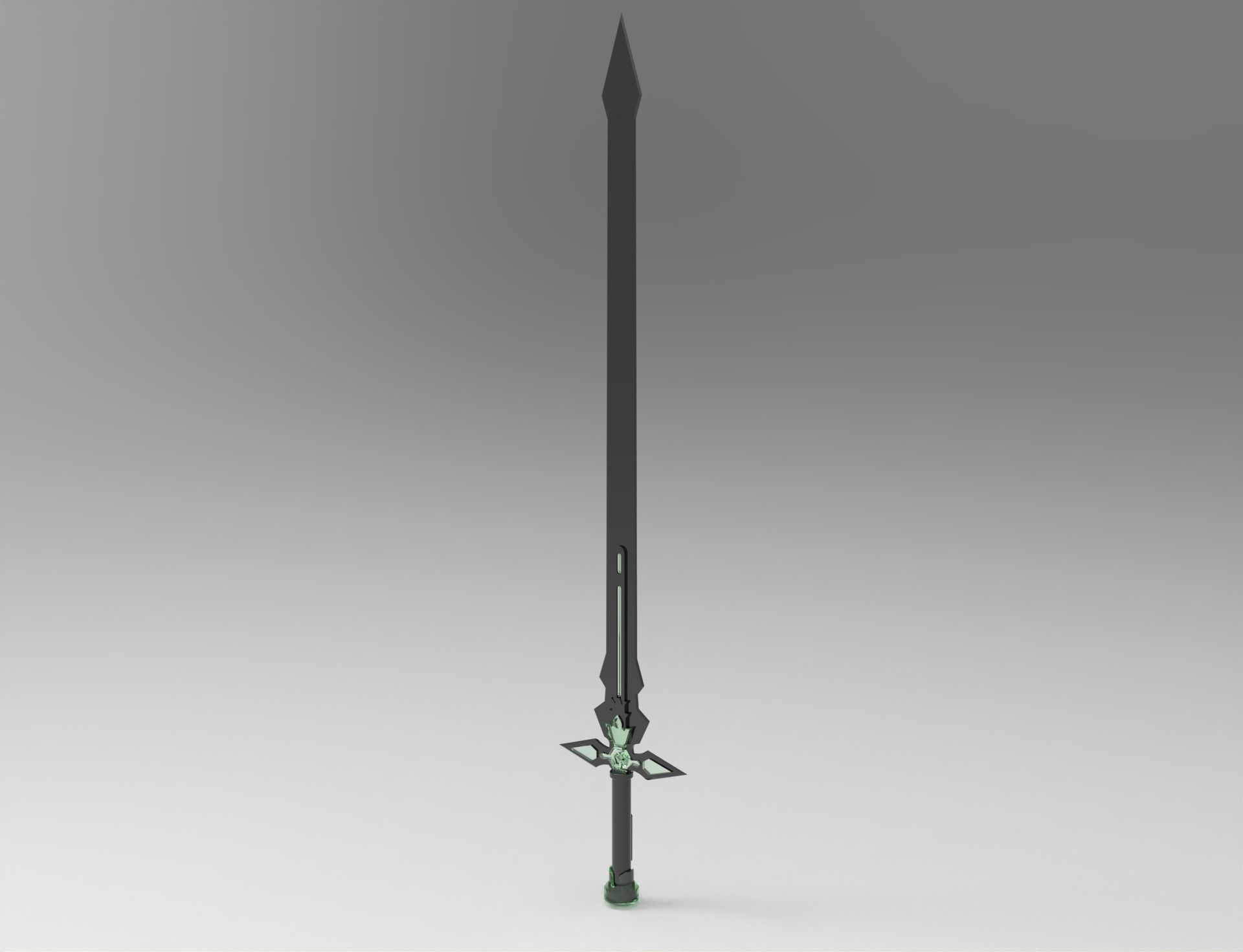 Kirito Sword - Sword Art Online 3D model 3D printable | CGTrader