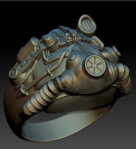 Fallout Ring 3D model 3D printable | CGTrader