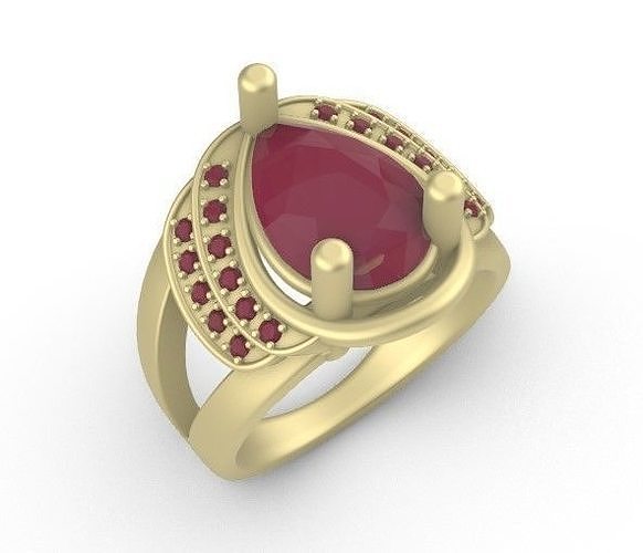 Drop ring 19 mm free 3D model 3D printable | CGTrader