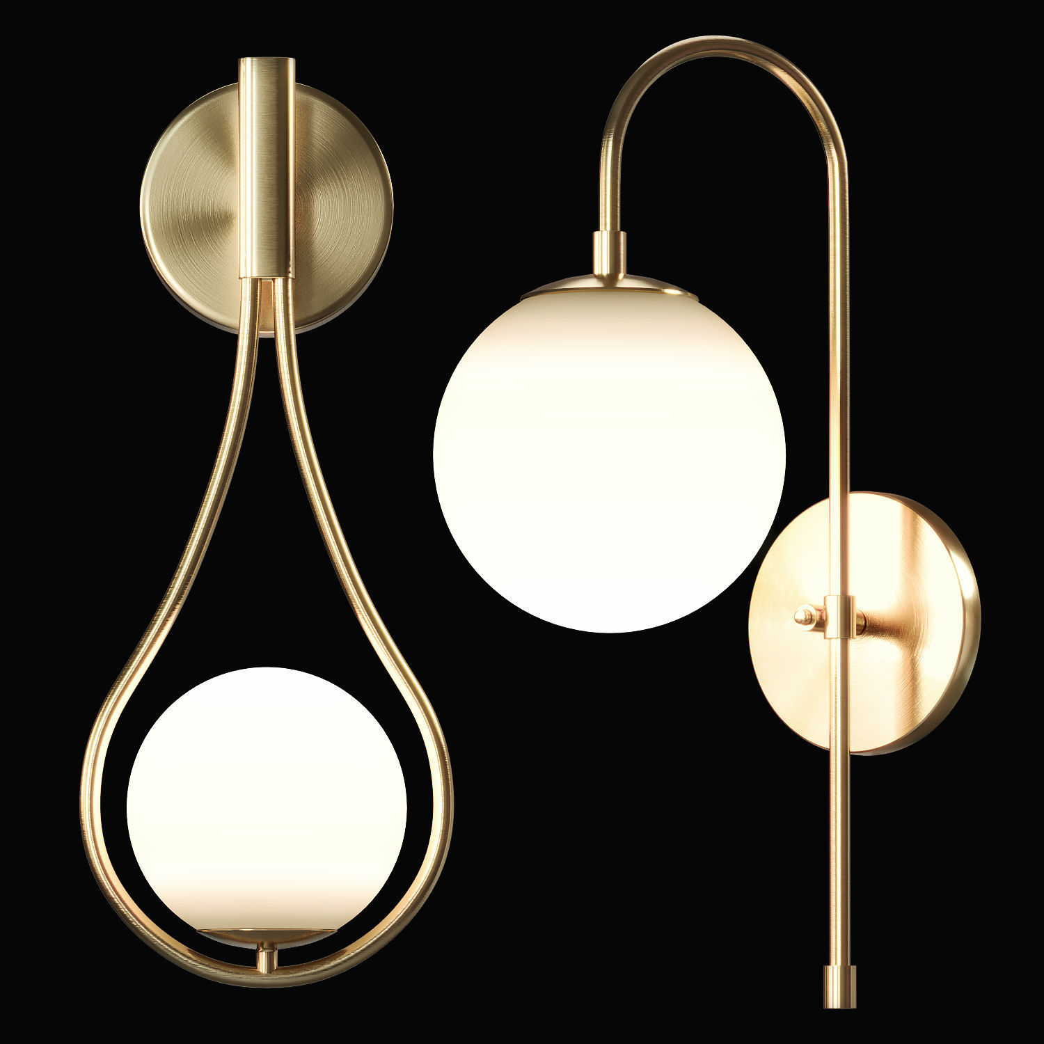 Drop Pearl Wall Sconce 3D model | CGTrader