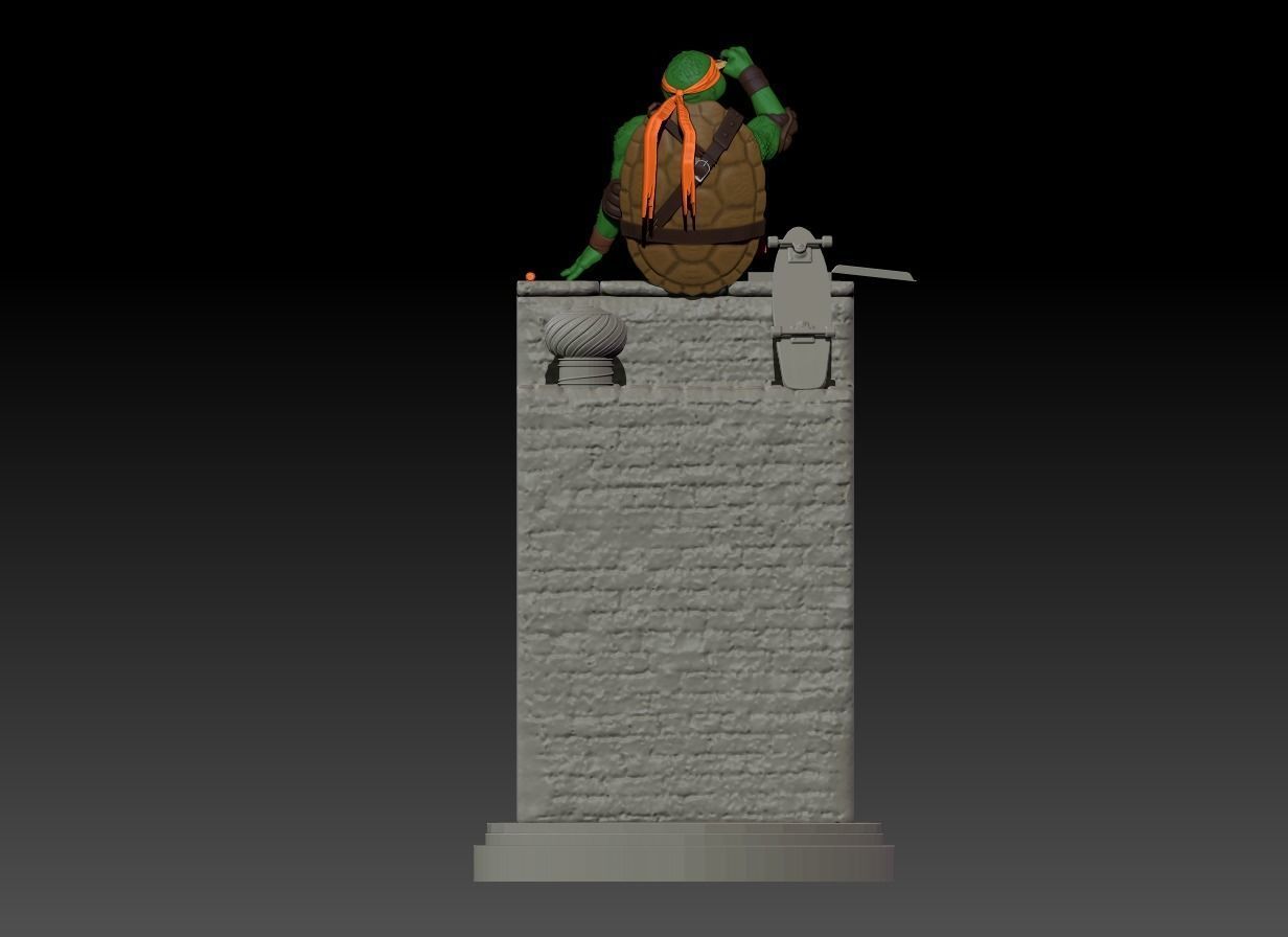 Michelangelo from TMNT 3D model 3D printable | CGTrader
