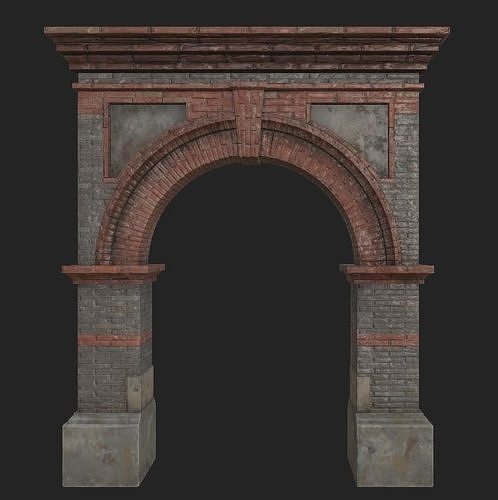 3D model Shikumen Arch VR / AR / low-poly | CGTrader