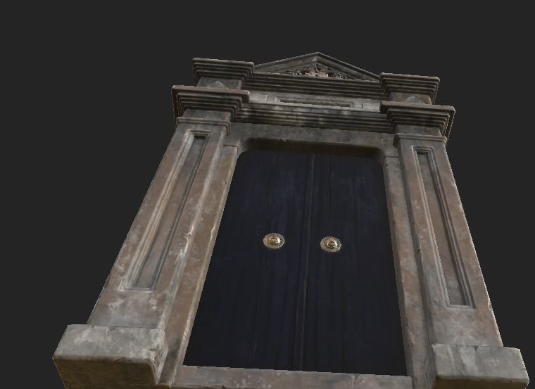 3D model Giant Door VR / AR / low-poly | CGTrader
