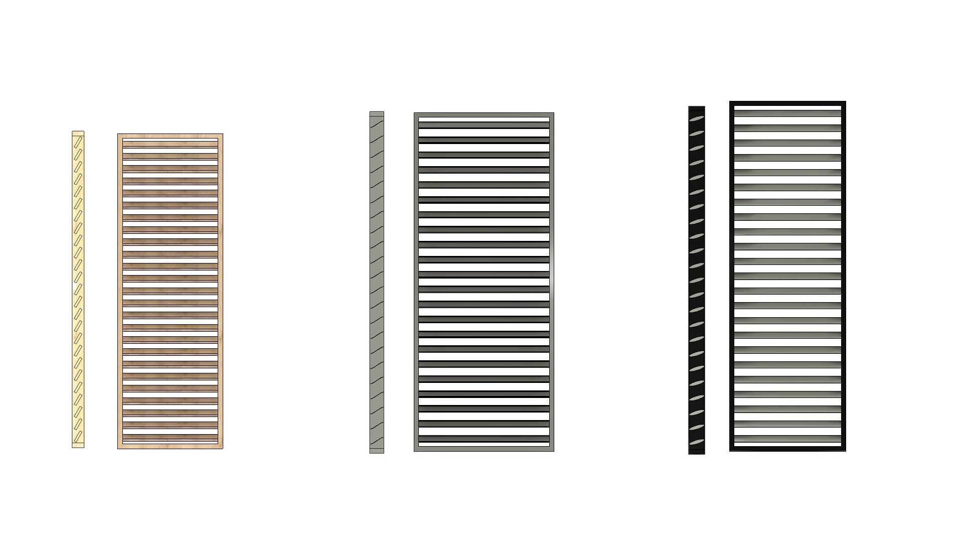 Vertical Sun Screen Louvre Panels 3D model | CGTrader