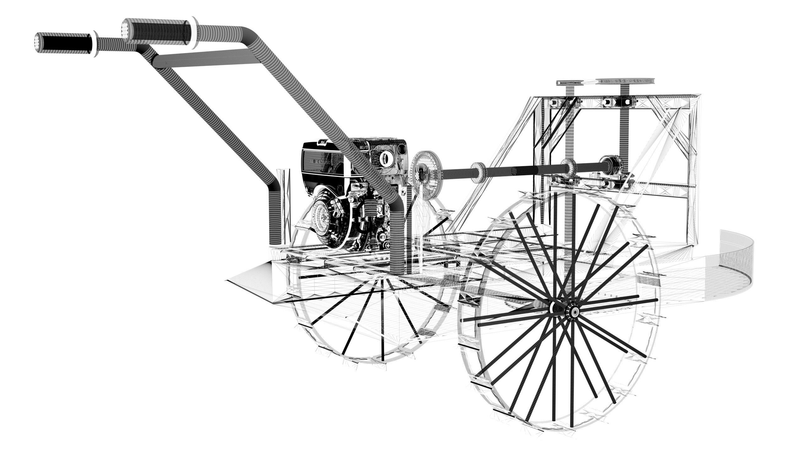 Rice Cutter - Alat Pemotong Padi 3D model | CGTrader