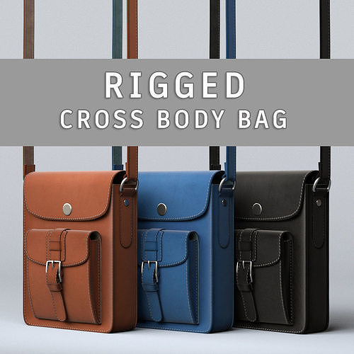 Cross Body Bag 3D model 3D model rigged | CGTrader