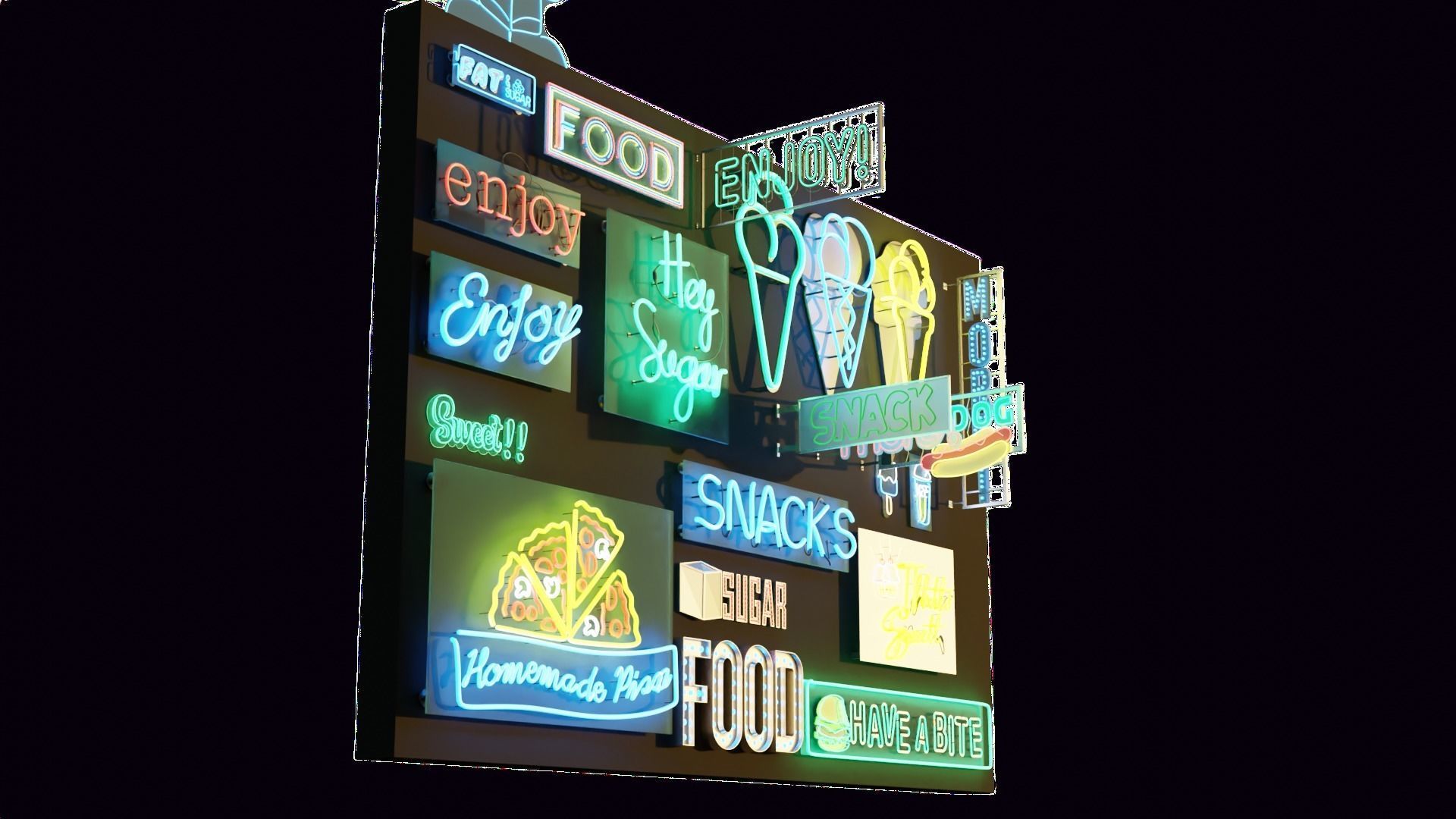 3D model Neon Assets Pack 24 Base Mesh Models VR / AR / low-poly | CGTrader