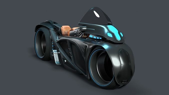 3D model Sci fi Bike Lowpoly model VR / AR / low-poly | CGTrader