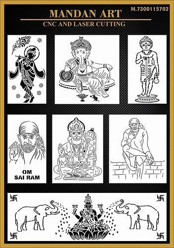 2D GOD DESIGN 3D model 3D printable | CGTrader