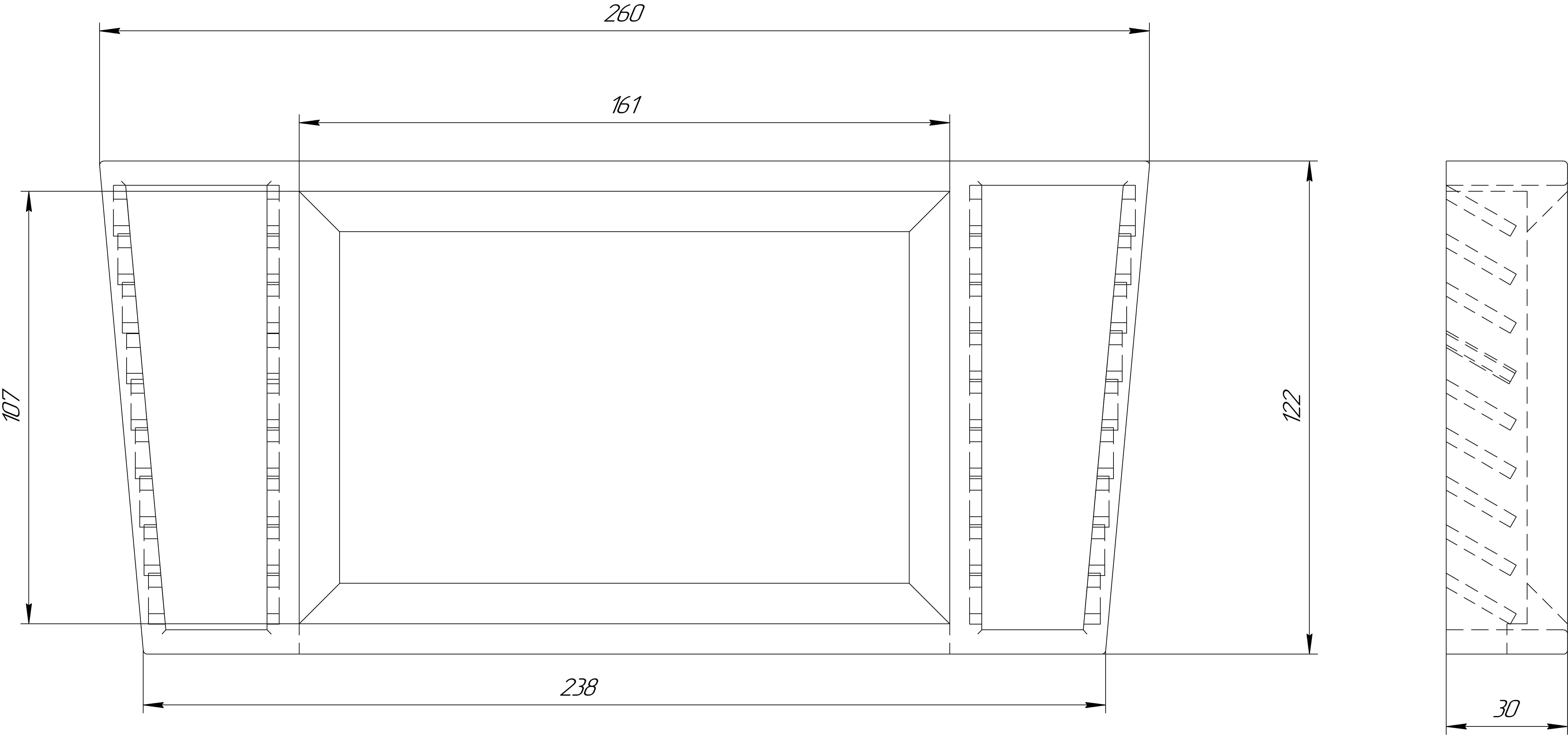 MERCEDES BENZ W202 7inch MONITOR BRACKET 3D model 3D printable | CGTrader