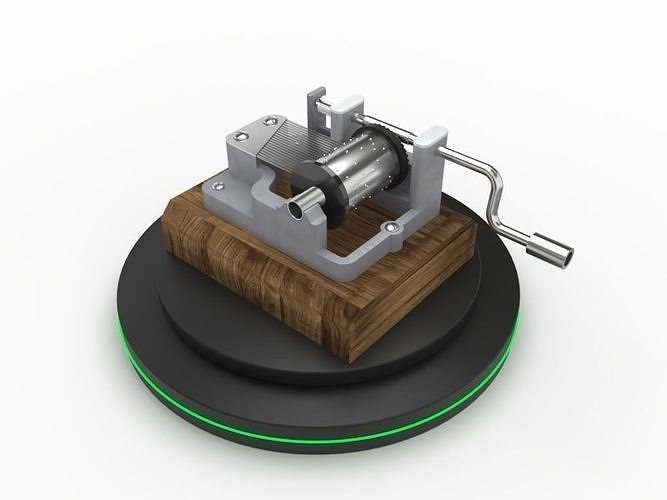 Classic Music Box 3D model animated rigged | CGTrader