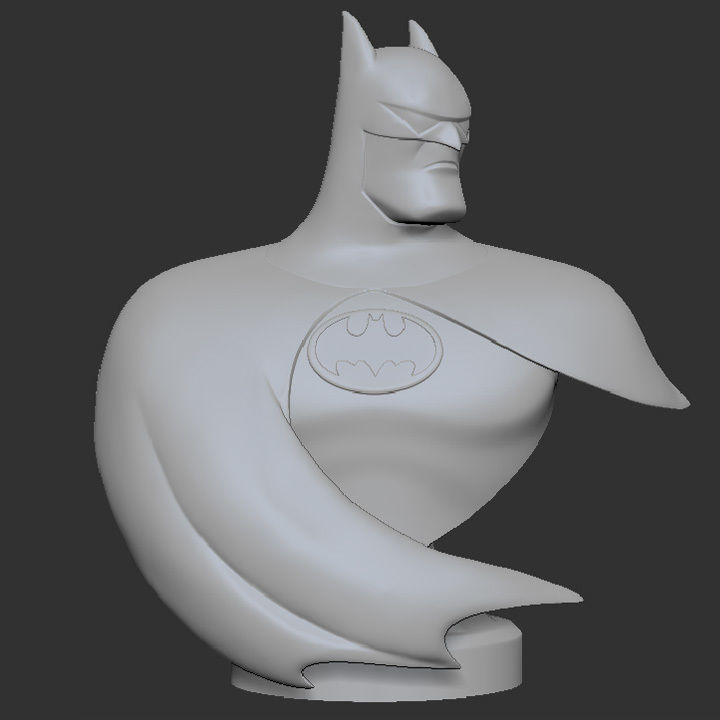 Batman Bust - Batman The Animated Series 3D model 3D printable | CGTrader