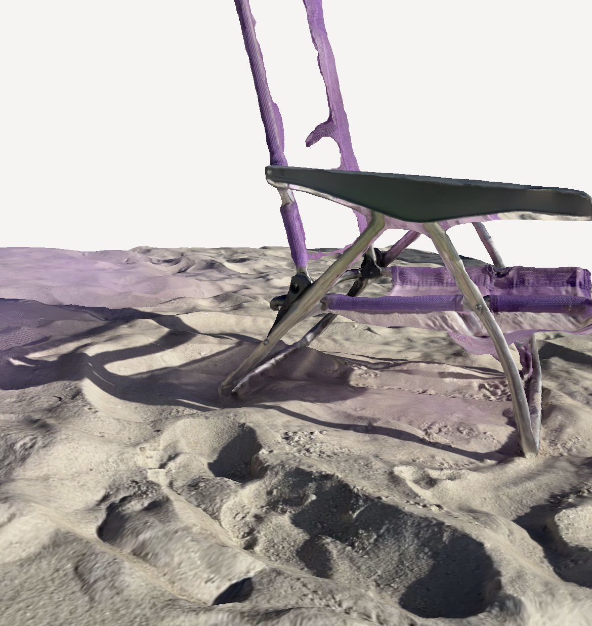 Destroyed chair on the beach 3D model 3D printable | CGTrader