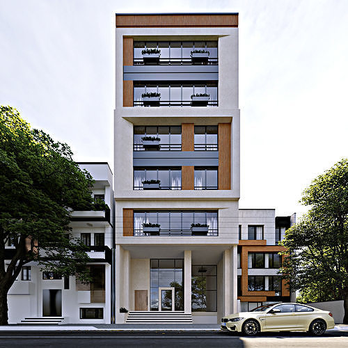 modern apartments 3D model | CGTrader