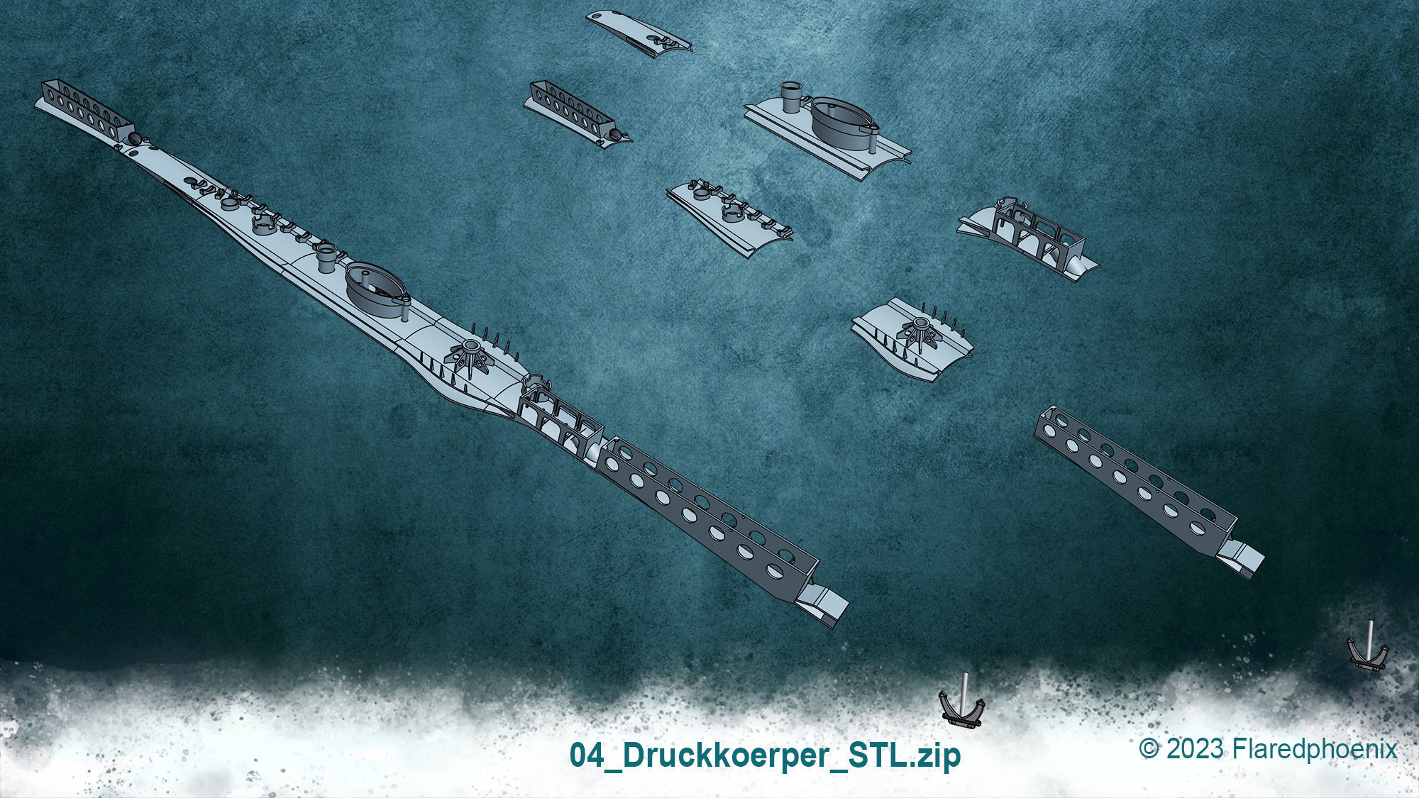 U-Boot TYP VII C 3D model 3D printable | CGTrader