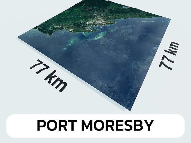 Port Moresby Papua New Guinea City Landscape 3D Model 3D model | CGTrader