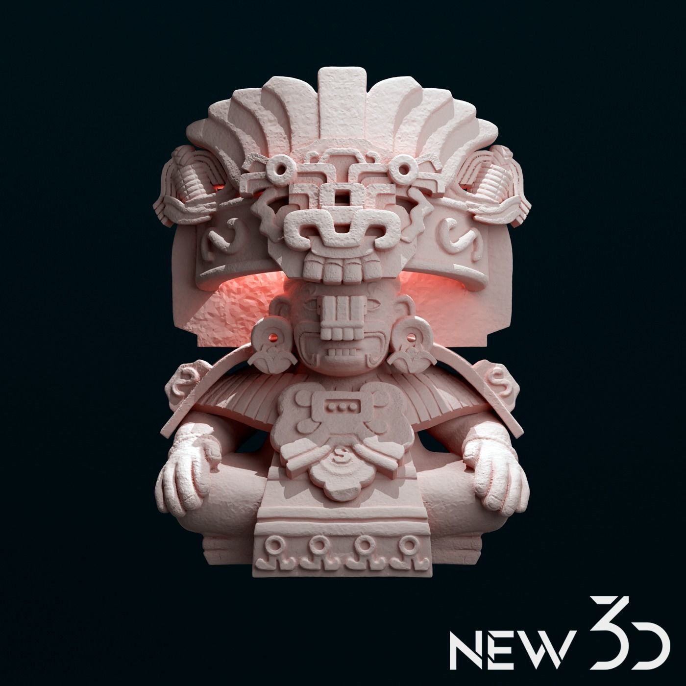 Dios Cocijo Cultura Zapoteca 3D model 3D printable | CGTrader