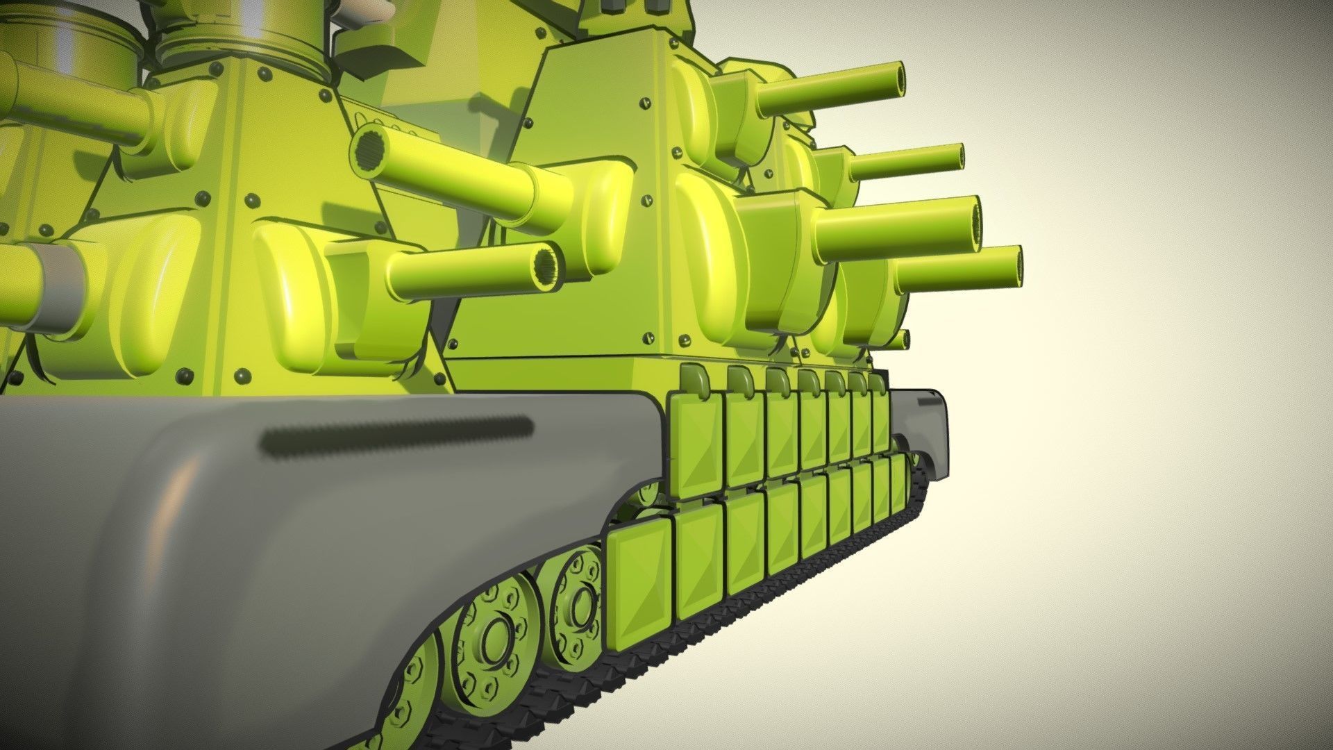 3D model Super Heavy tank KV-44 VR / AR / low-poly | CGTrader