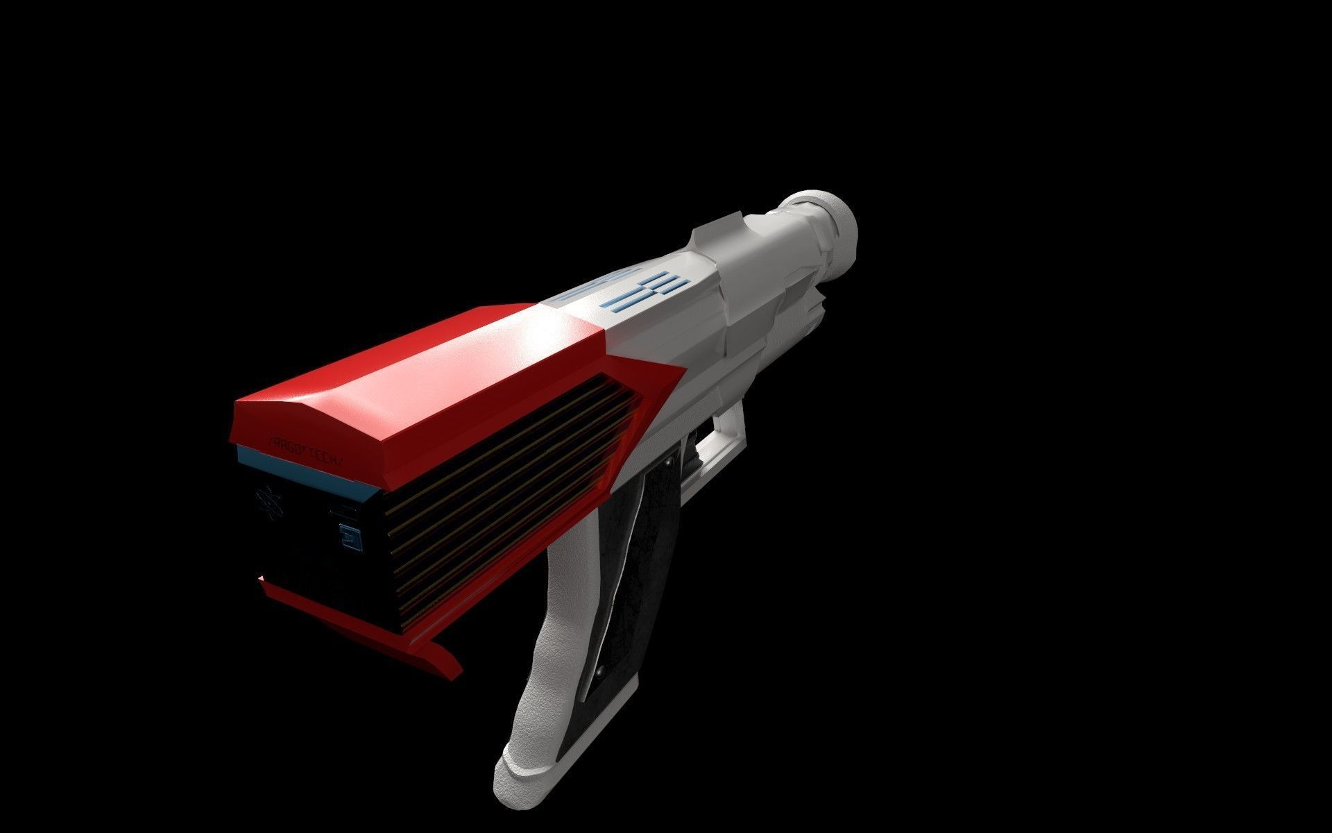 P1400 1-5Kw Power Laser Gun free VR / AR / low-poly 3D model | CGTrader