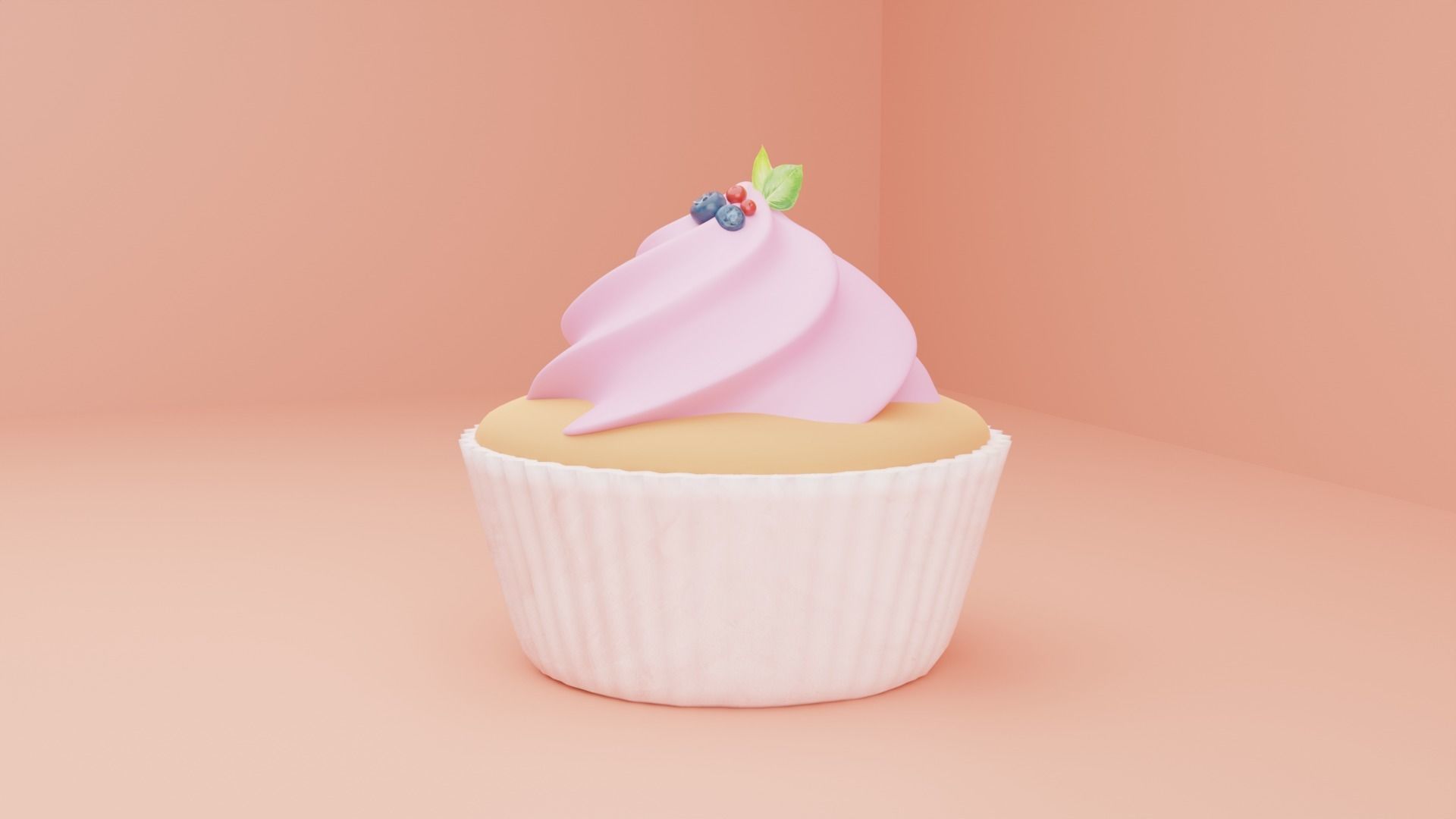 Cupcake set 3d Model 3D model | CGTrader