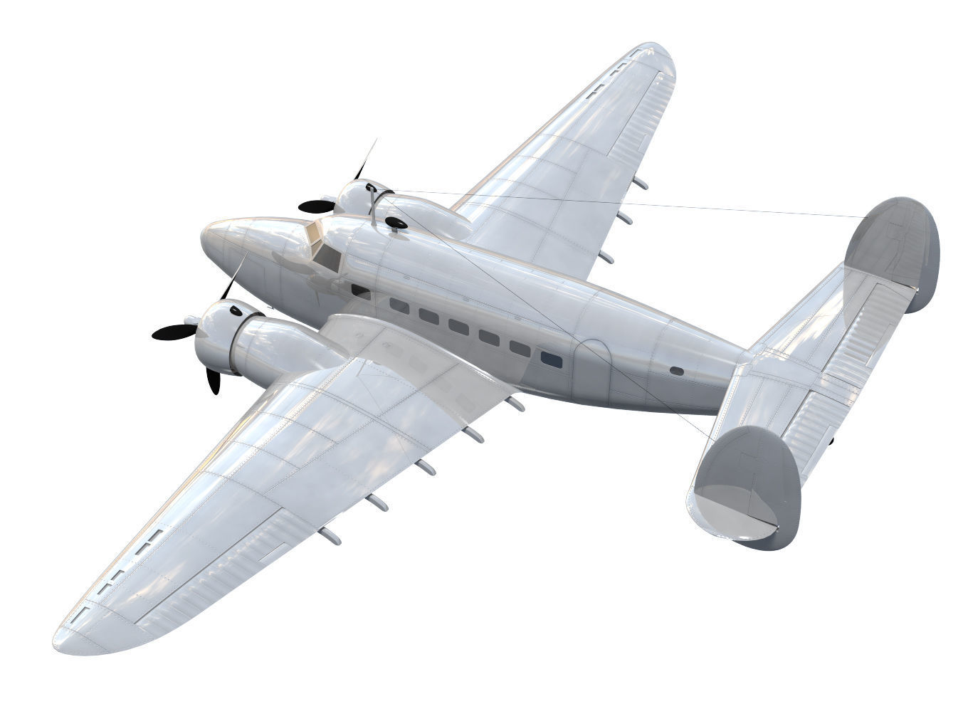 Lockheed L-14 Super Electra 3D model | CGTrader