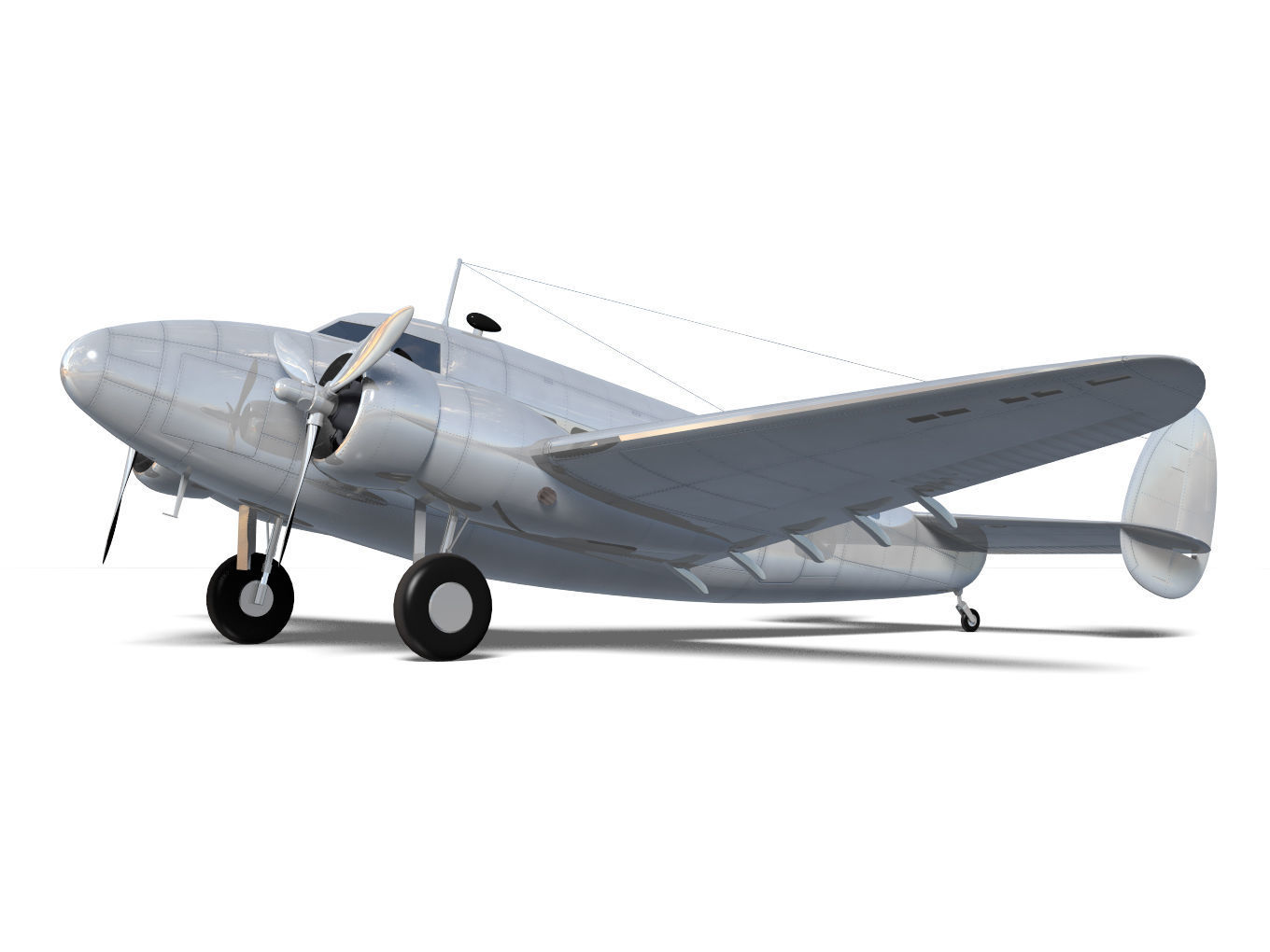 Lockheed L-14 Super Electra 3D model | CGTrader