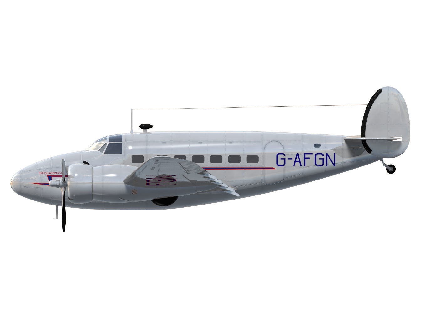 Lockheed L-14 Super Electra 3D model | CGTrader