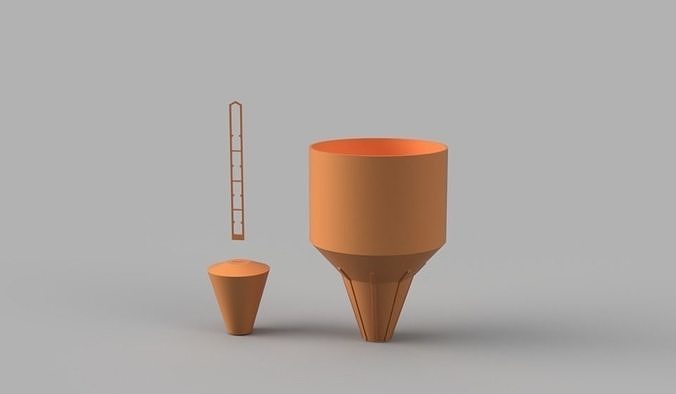 Oils funnel heavy duty free 3D model rigged | CGTrader
