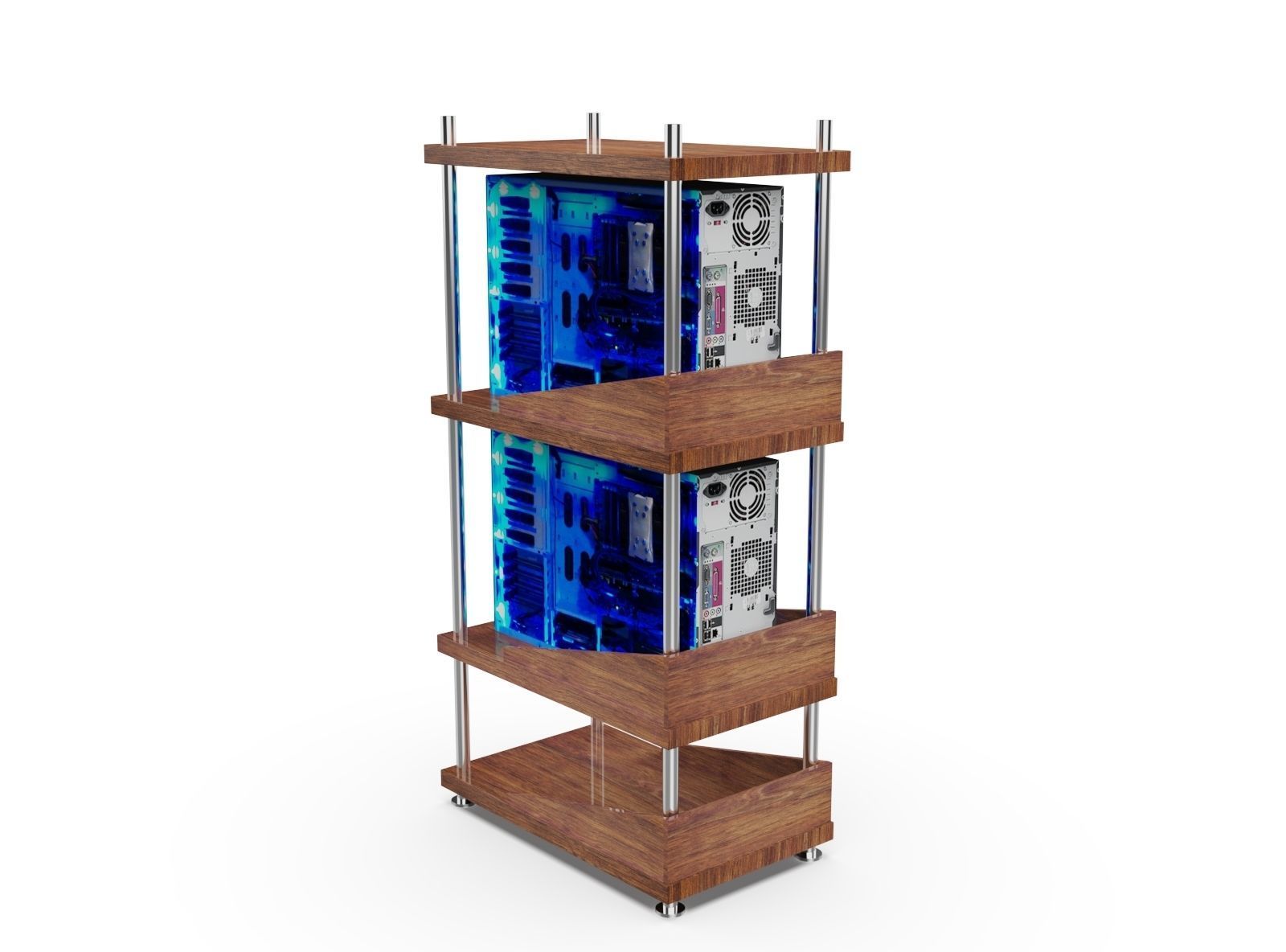Computer rack 3D model | CGTrader