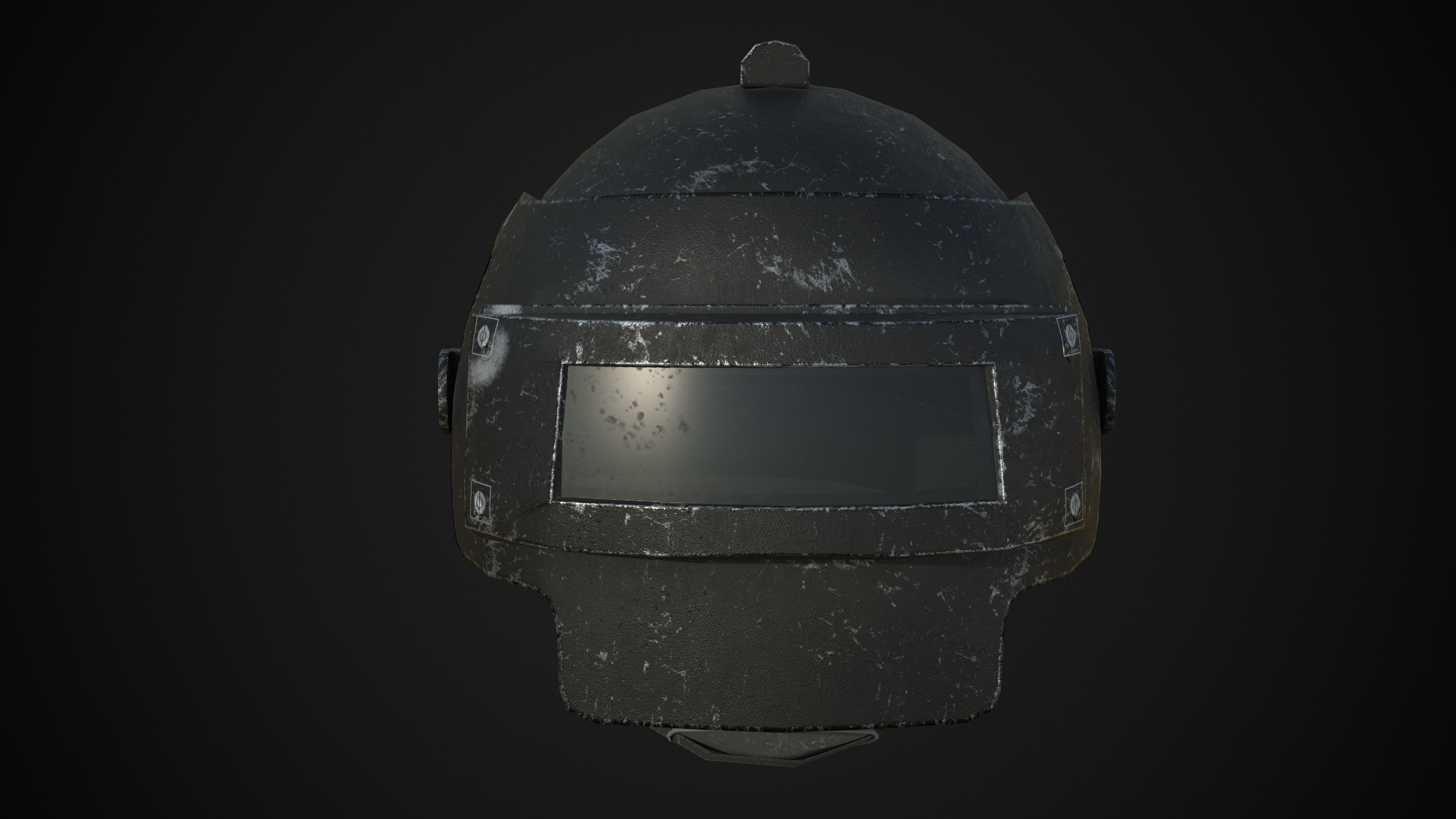 3D model Tactical Combat Helmet with Flap Guard VR / AR / low-poly ...