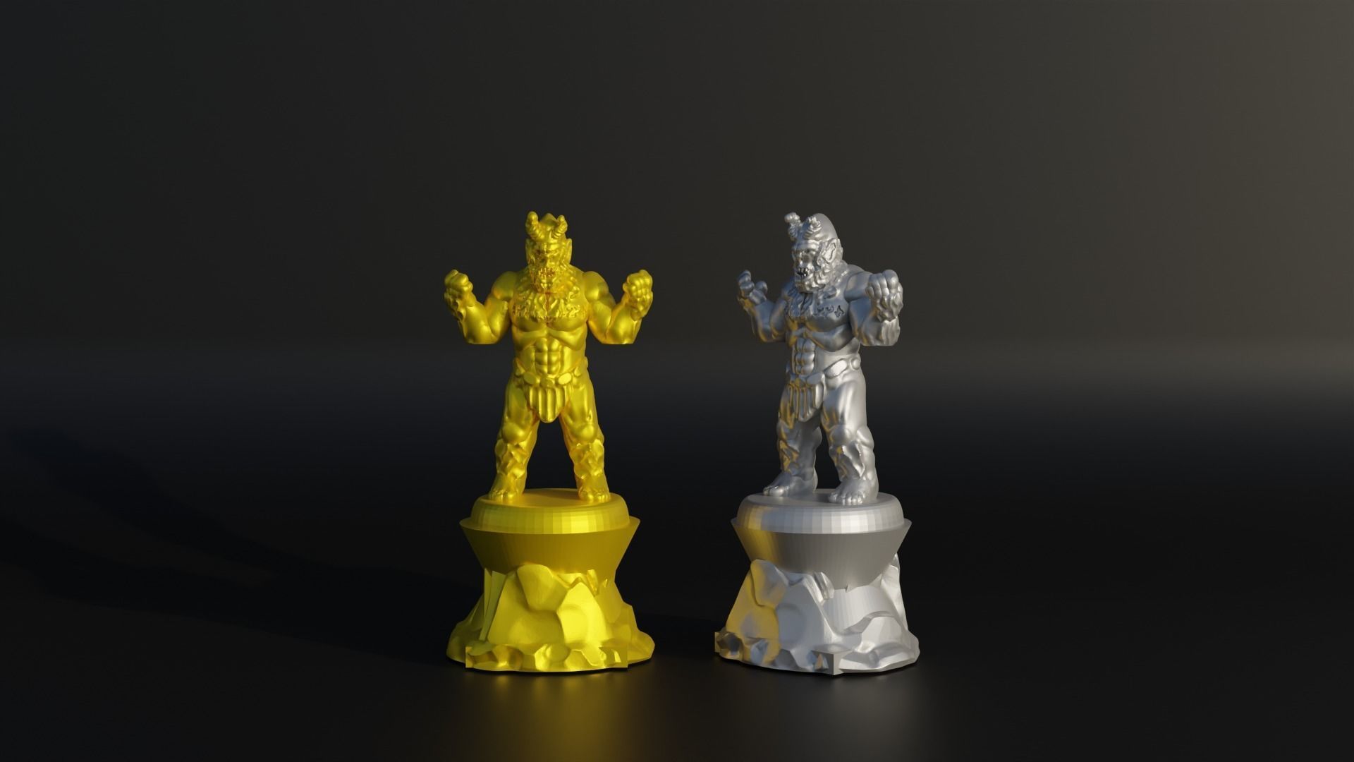 Troll Chess Set- Trolls Character Chess With 6 Different Model 3D model ...