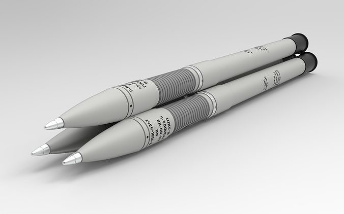 80mm S-8KO rocket 3D model 3D printable | CGTrader