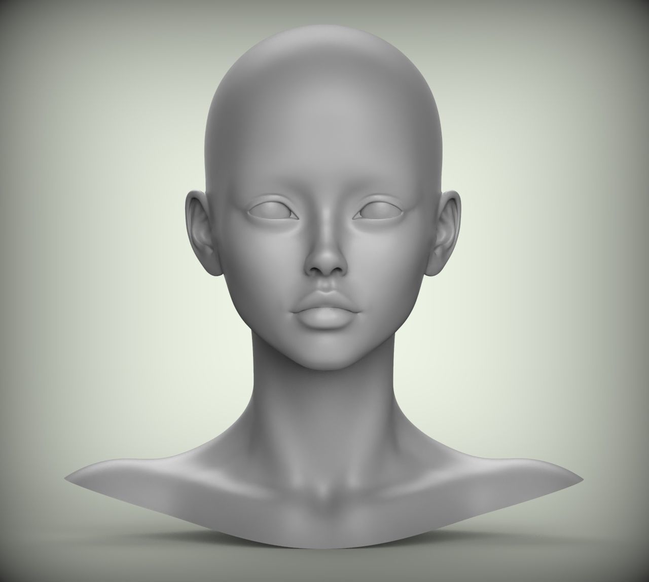 3D model 6 Cartoon Female Head 3D model VR / AR / low-poly | CGTrader