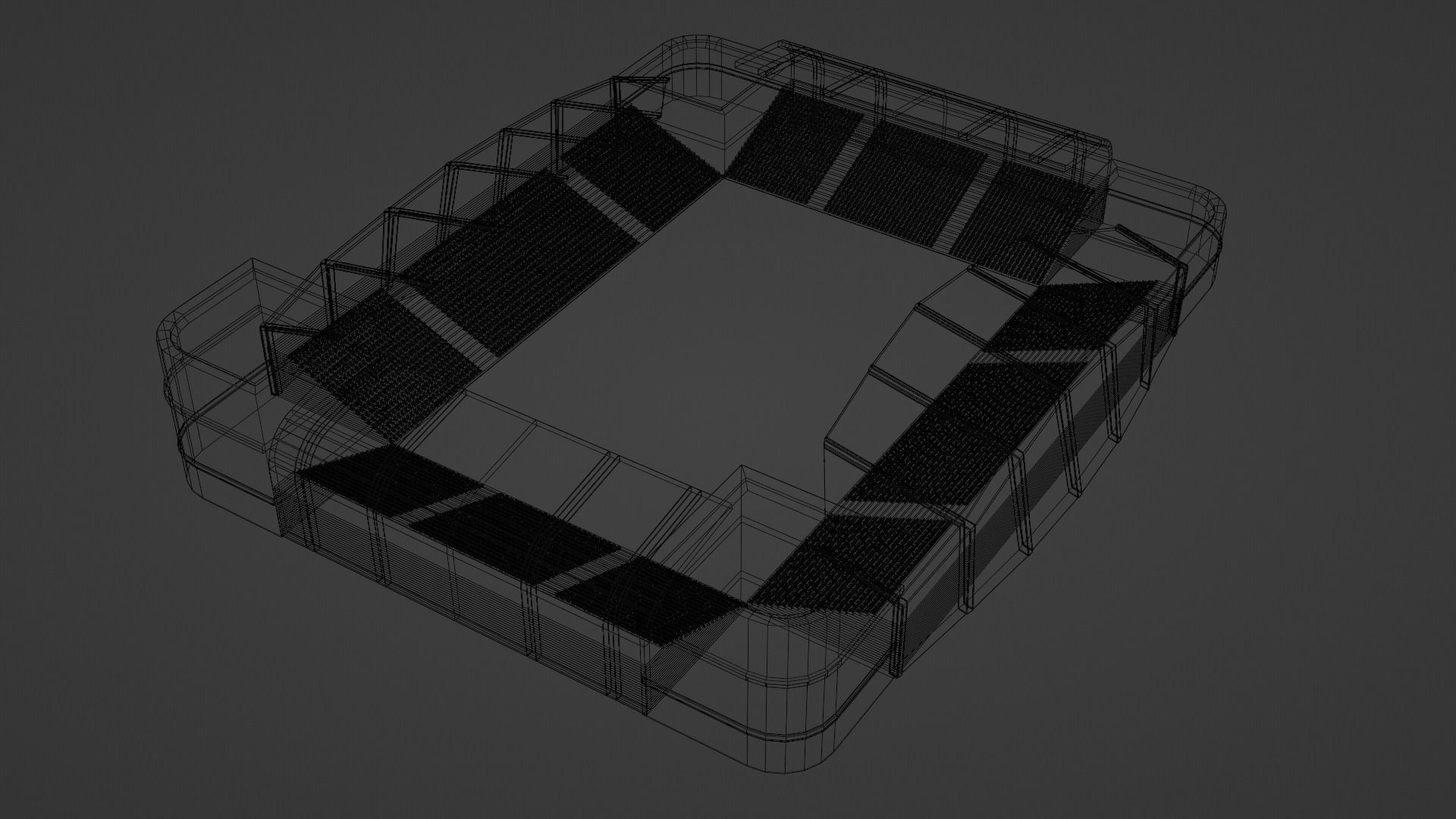 3D model Low poly football stadium VR / AR / low-poly | CGTrader