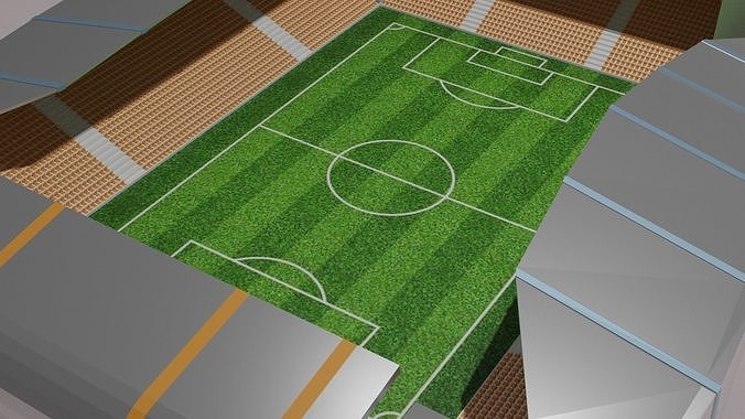 3D model Low poly football stadium VR / AR / low-poly | CGTrader