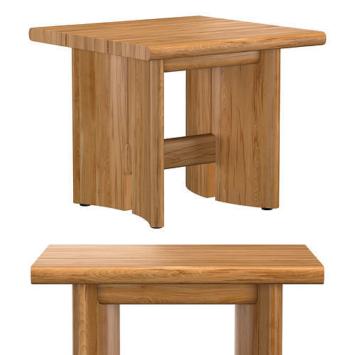TRIESTE TEAK SIDE TABLE 3D model | CGTrader