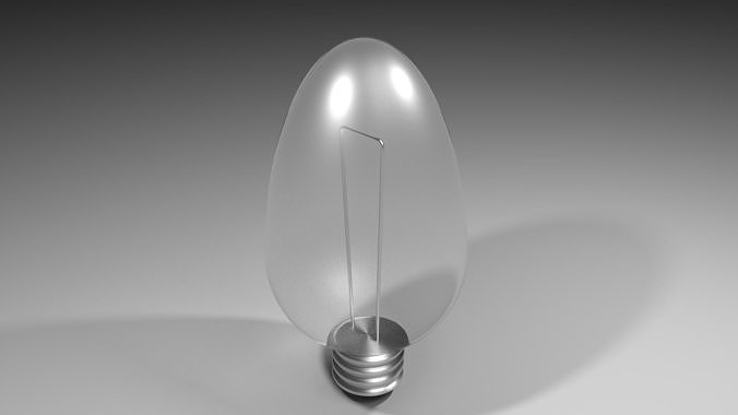 Light Bulb - Egg Shape 3D model | CGTrader
