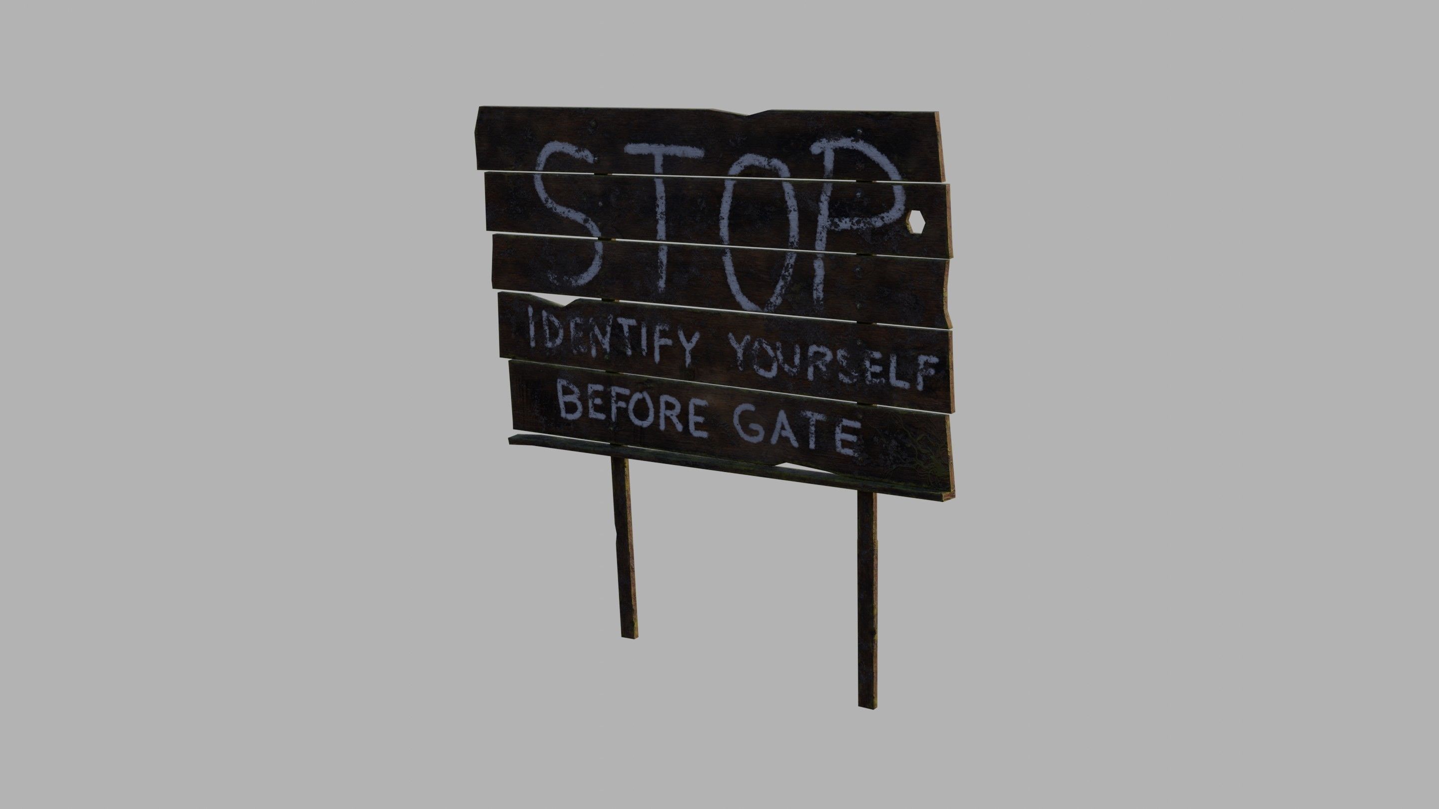 3D model Stop sign VR / AR / low-poly | CGTrader