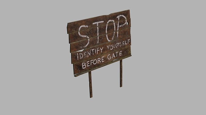 3D model Stop sign VR / AR / low-poly | CGTrader