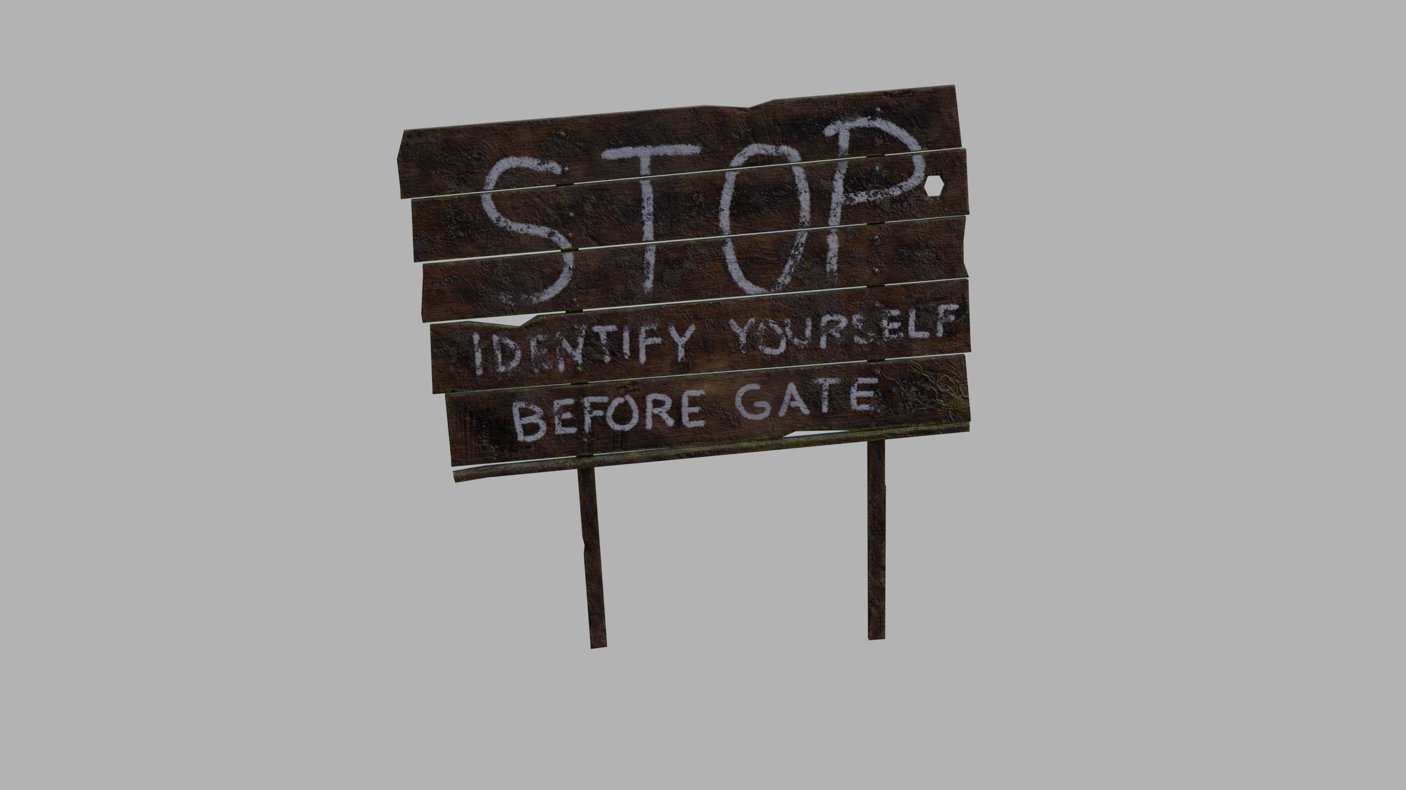3D model Stop sign VR / AR / low-poly | CGTrader