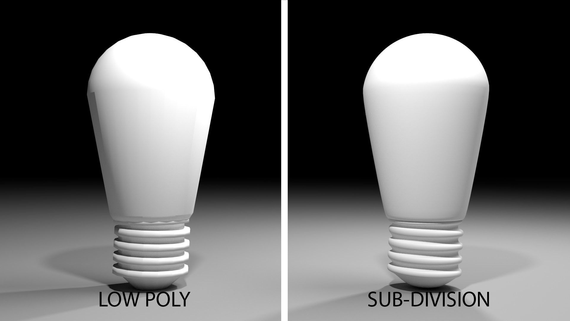 Light Bulb - Straight Side 3D model | CGTrader