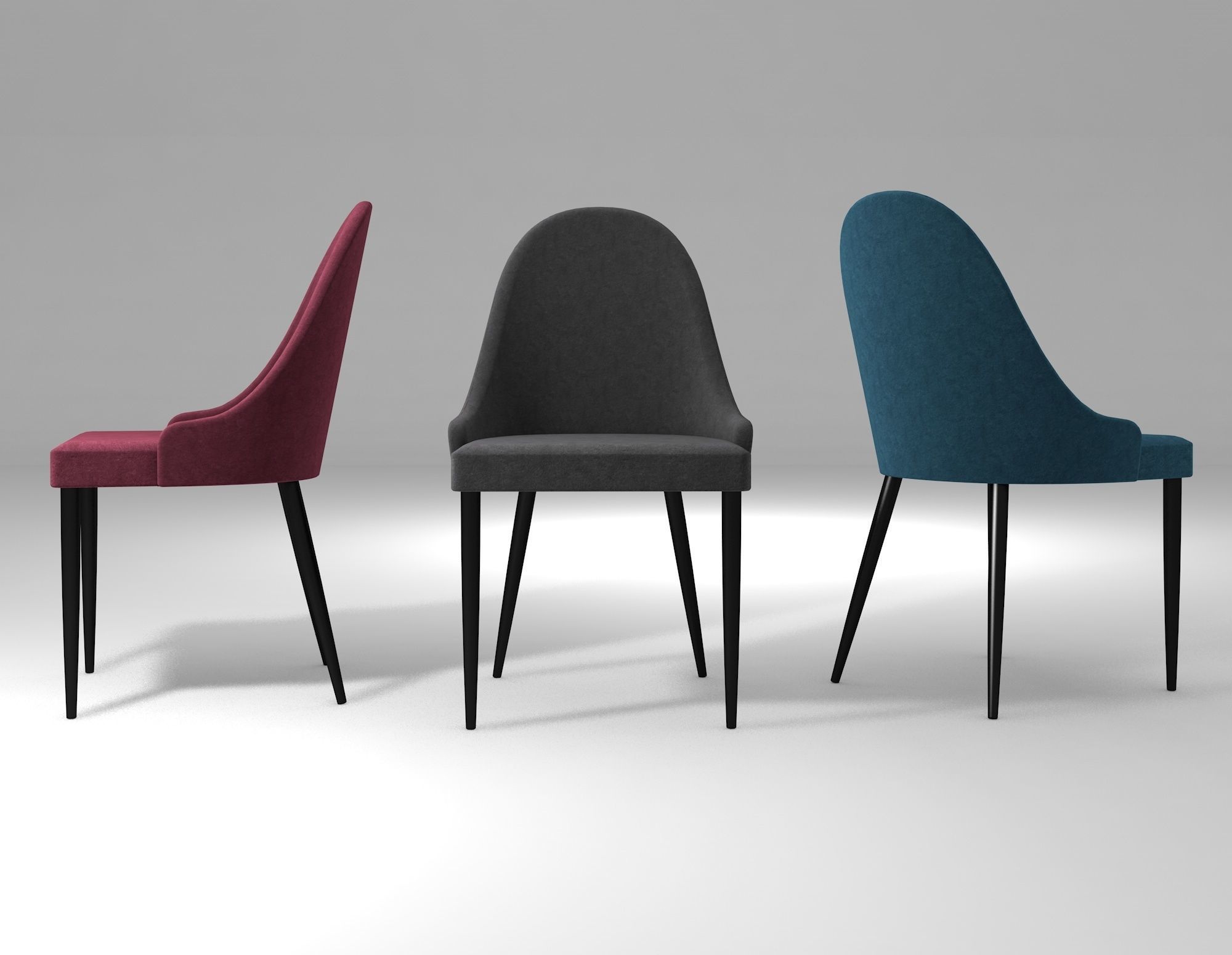 3D model Standard Chair 3D Model For Restaurant No2 VR / AR / low-poly ...