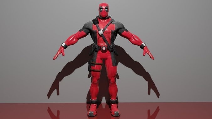 Deadpool 3D model rigged | CGTrader