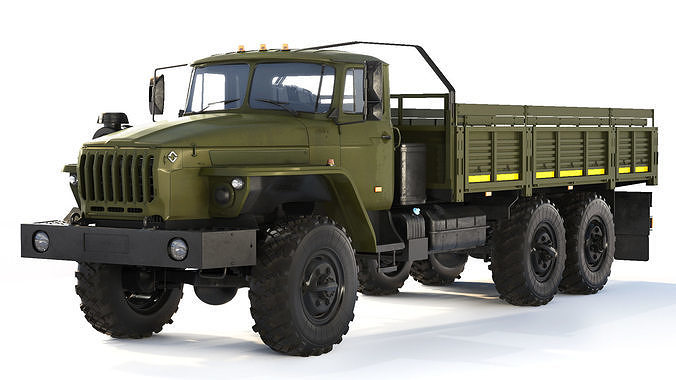 Ural 4320-0911 flatbed body 2015 3D model | CGTrader