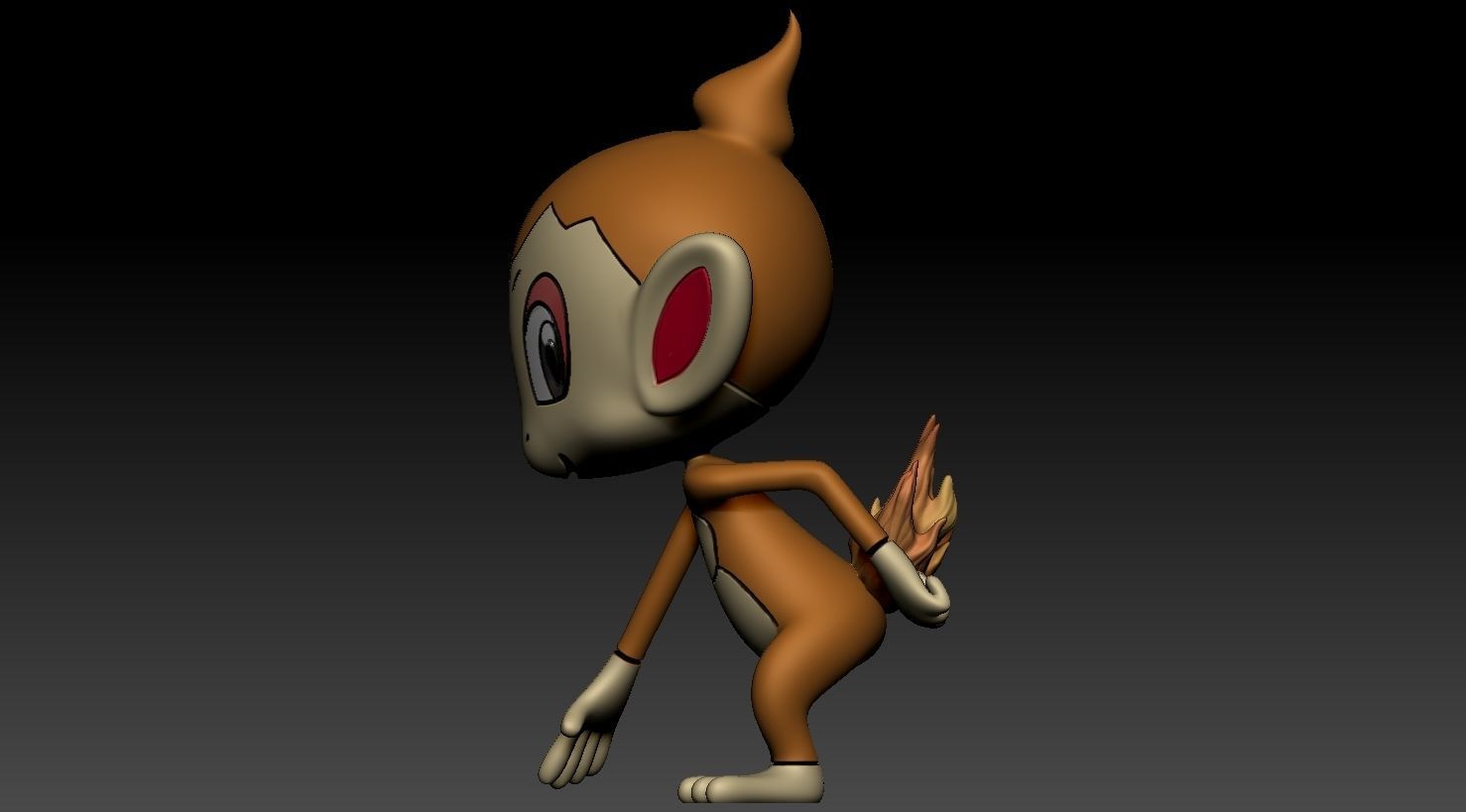Chimchar 3D model 3D printable | CGTrader
