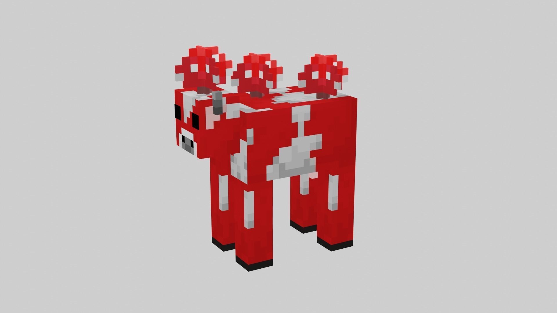 3D model Minecraft Mushroom Cow VR / AR / low-poly | CGTrader