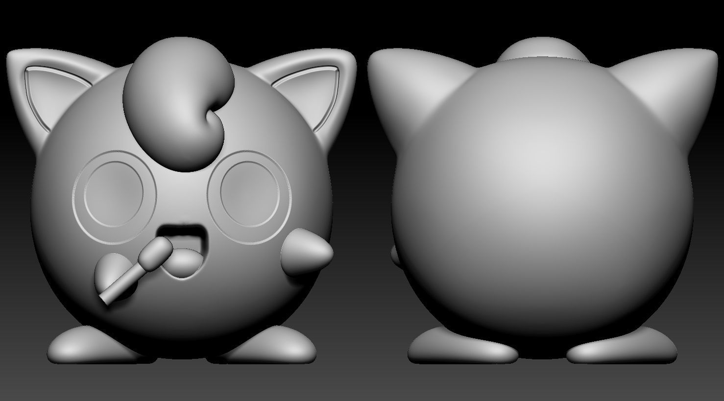 Jigglypuff Evolution Line 3D model 3D printable | CGTrader