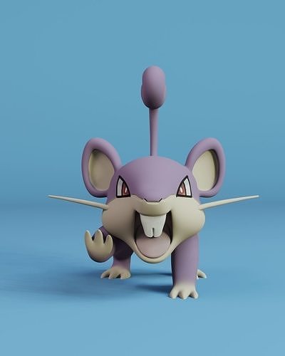 Rattata 3D model 3D printable | CGTrader