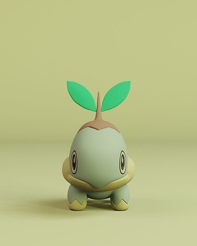 Turtwig 3D model 3D printable | CGTrader